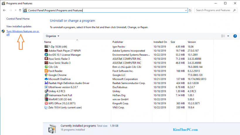 Cách cài, kích hoạt .NET Framework 3.5 tự động trên Win 10 - KienThucPC.com